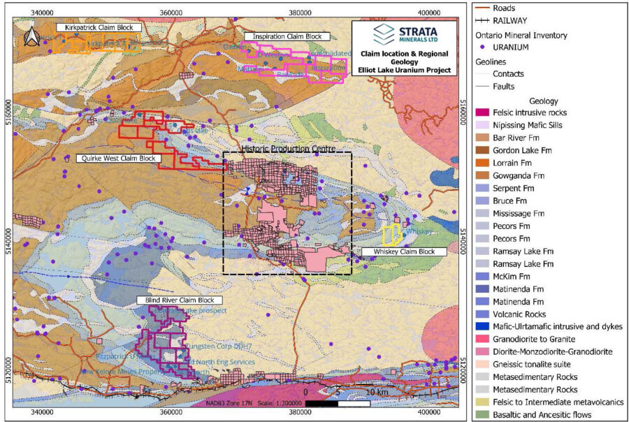 Elliot Lake Uranium Project – Strata Minerals Limited